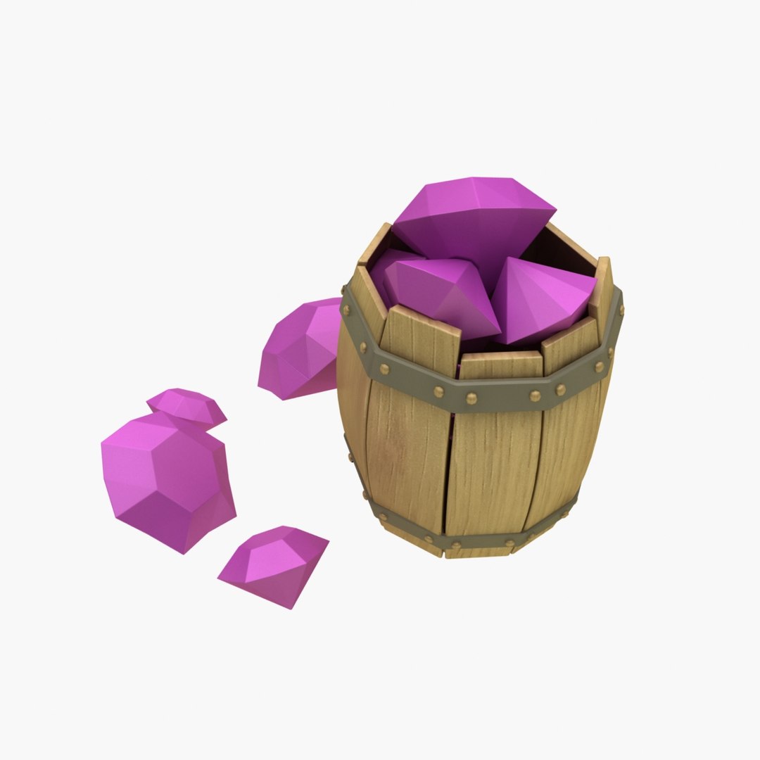 3D Model Cartoon Gem - TurboSquid 1234188