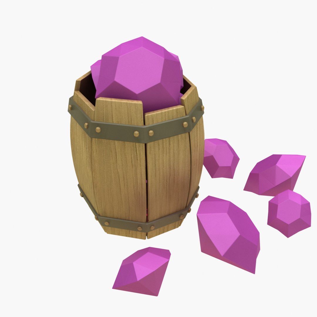 3D Model Cartoon Gem - TurboSquid 1234188