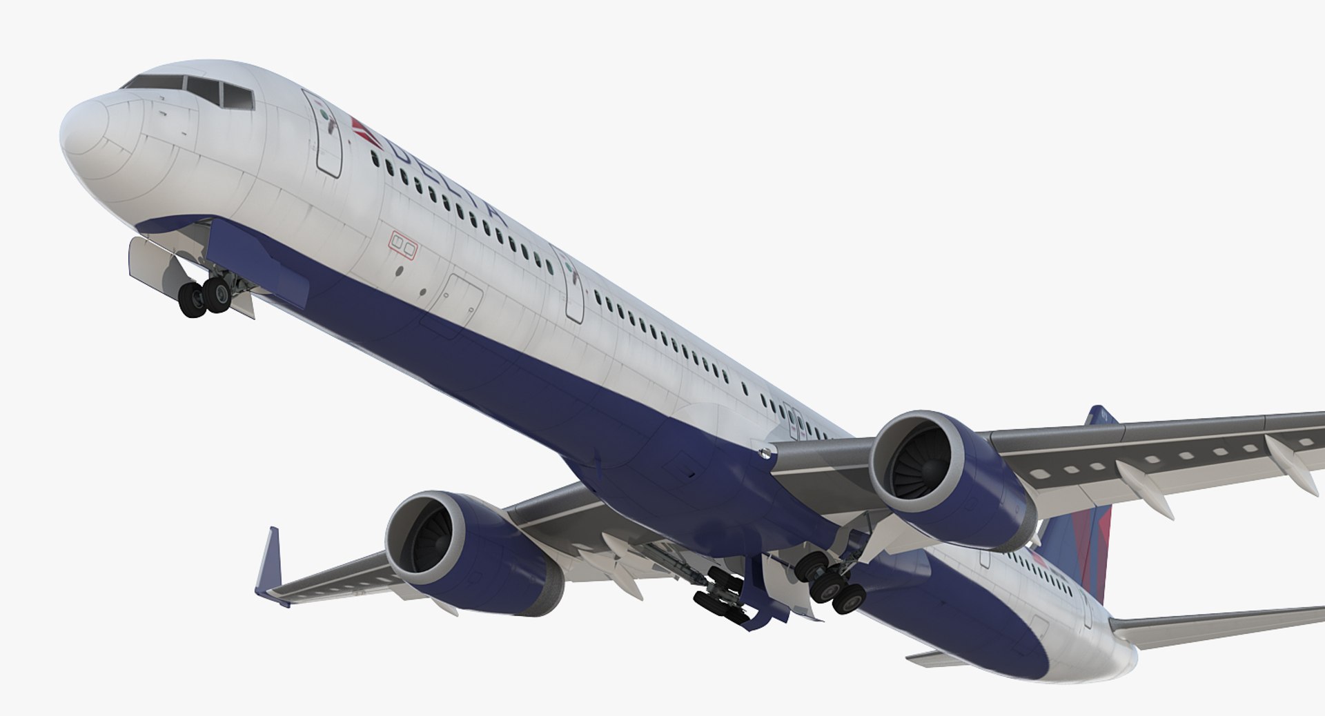 Boeing 757-300 delta cabin 3D model - TurboSquid 1255405