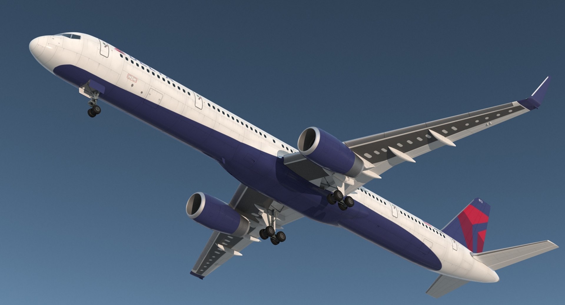 Boeing 757-300 delta cabin 3D model - TurboSquid 1255405
