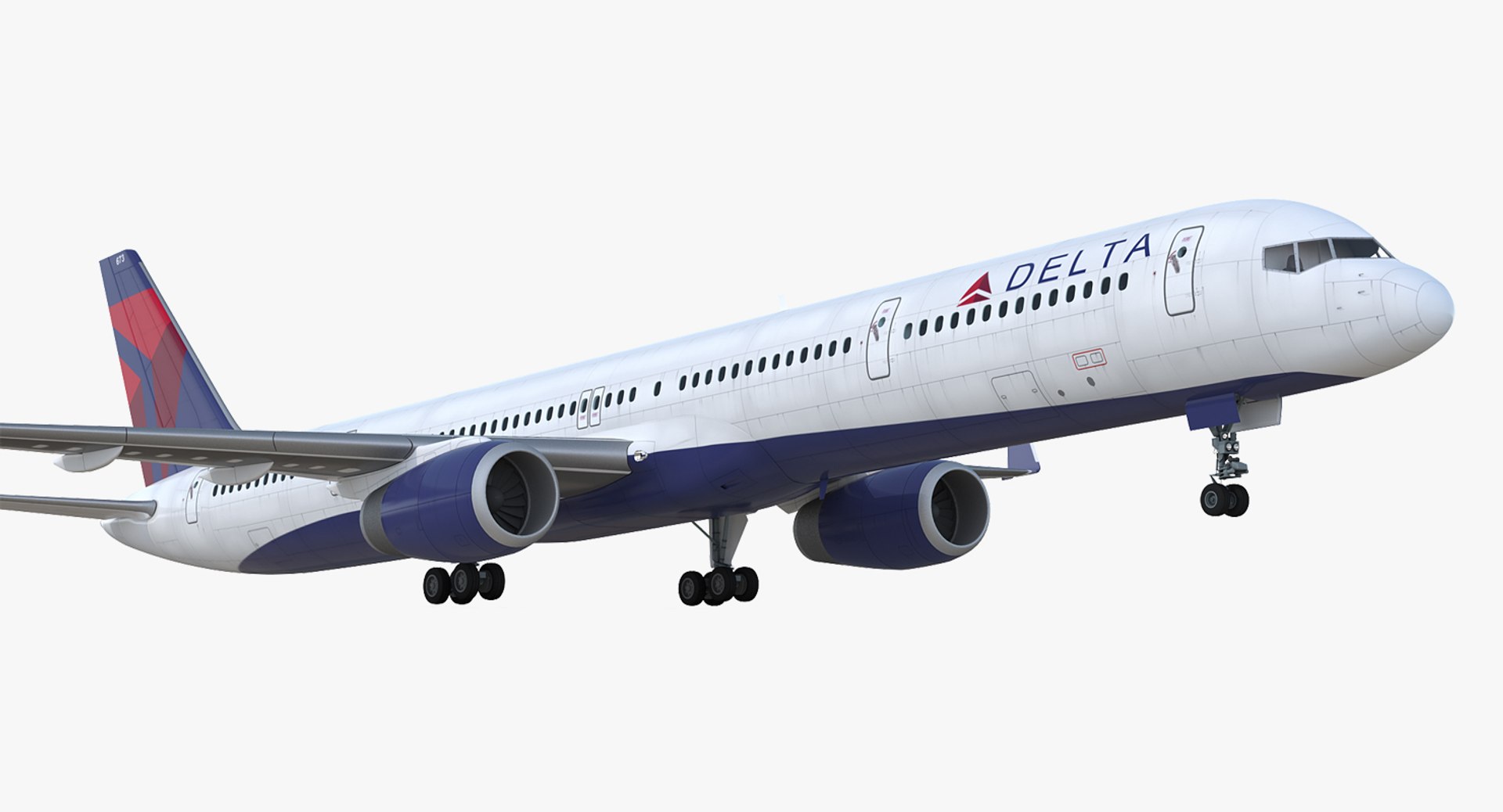 Boeing 757-300 delta cabin 3D model - TurboSquid 1255405
