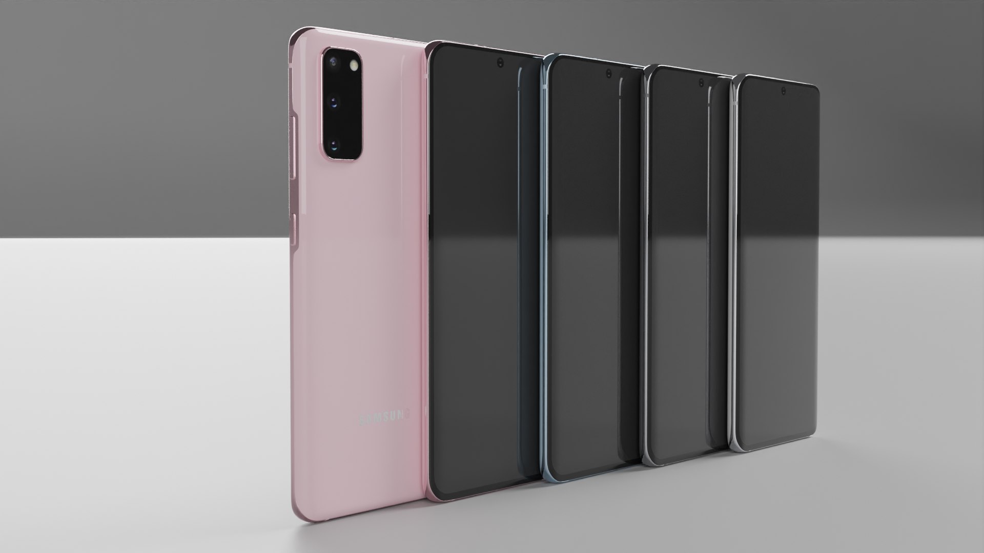 Samsung Galaxy S20 All Colors Smartphone 3D Model - TurboSquid 2095721