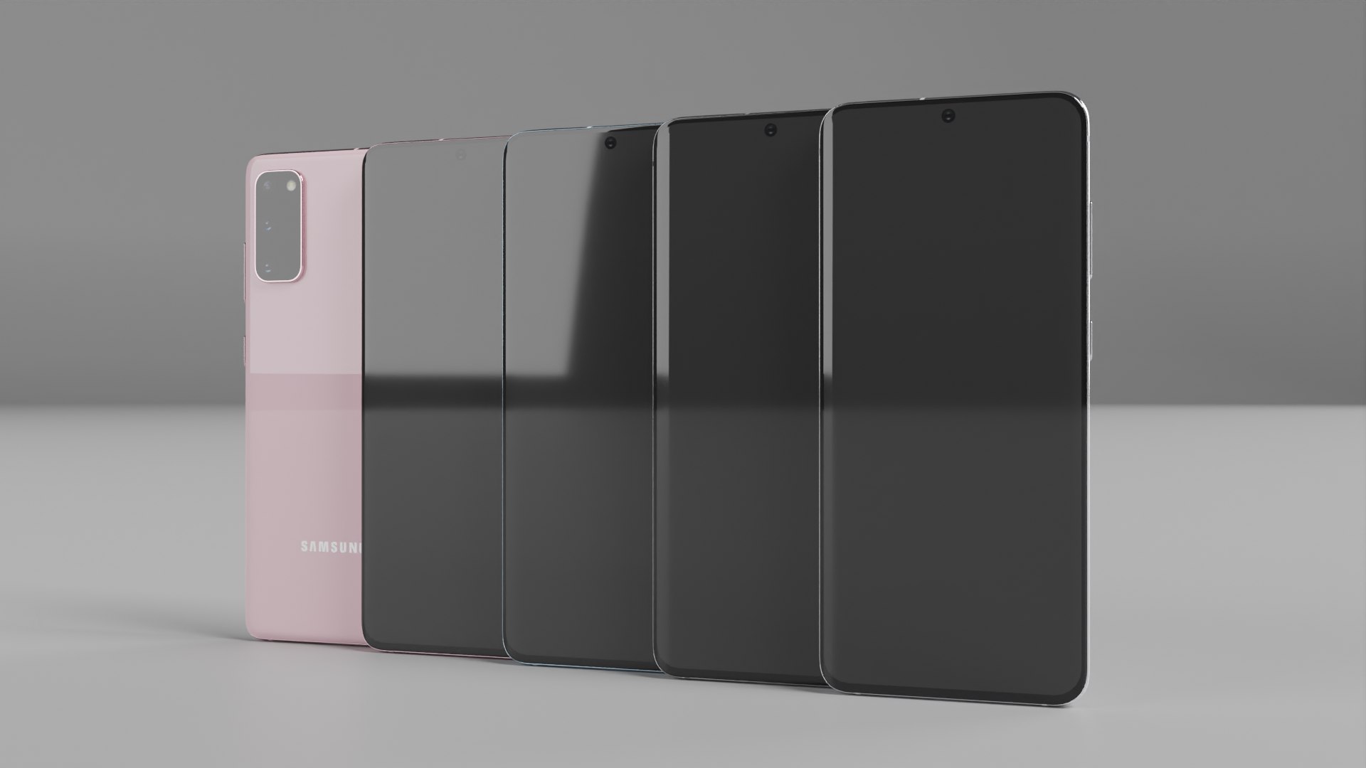 Samsung Galaxy S20 All Colors Smartphone 3D Model - TurboSquid 2095721