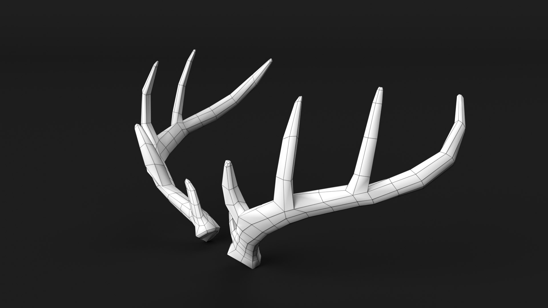 Deer Antlers Model - TurboSquid 1622058