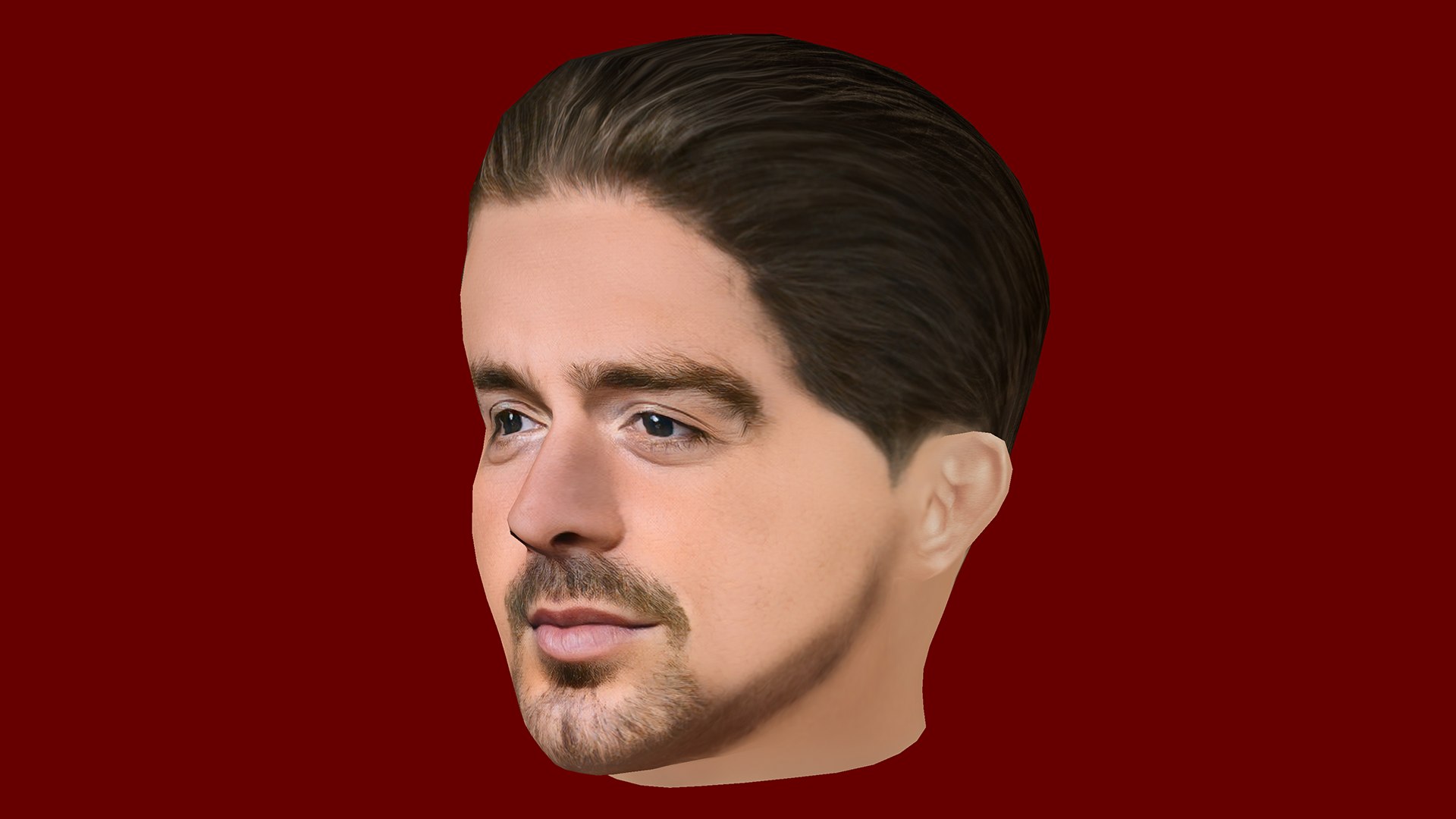 3D Model Jack Grealish Head - Low Poly Head For Game Low-poly ...