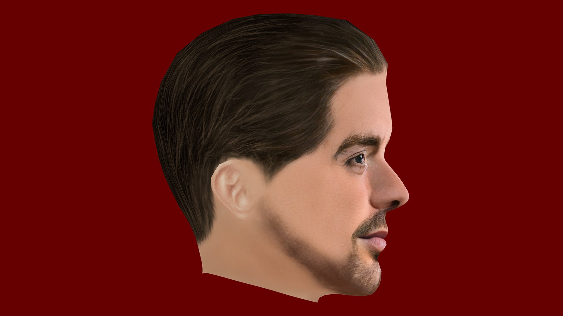 3D Model Jack Grealish Head - Low Poly Head For Game Low-poly ...
