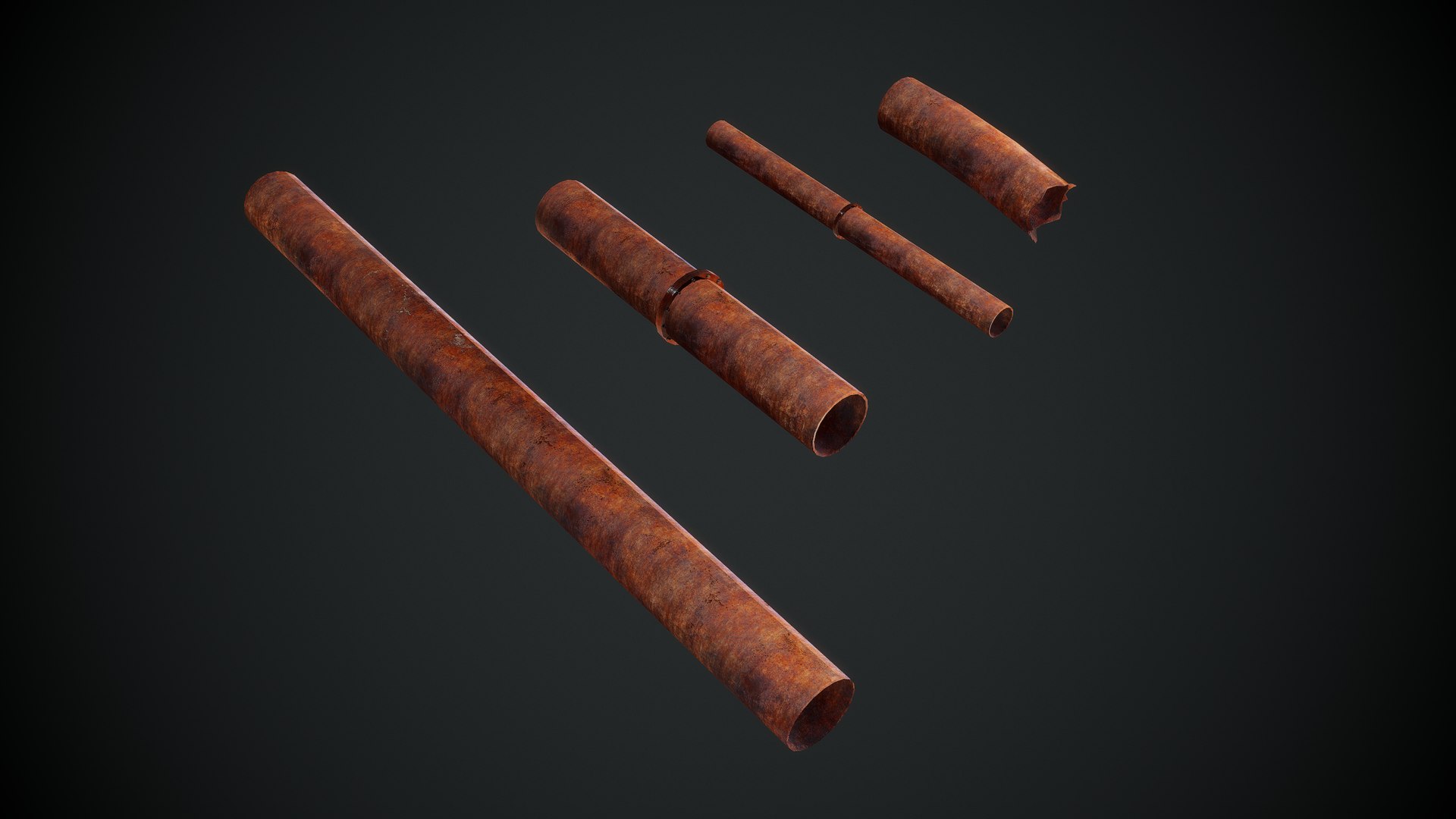 3D Pipe Pbr Model - TurboSquid 1418175