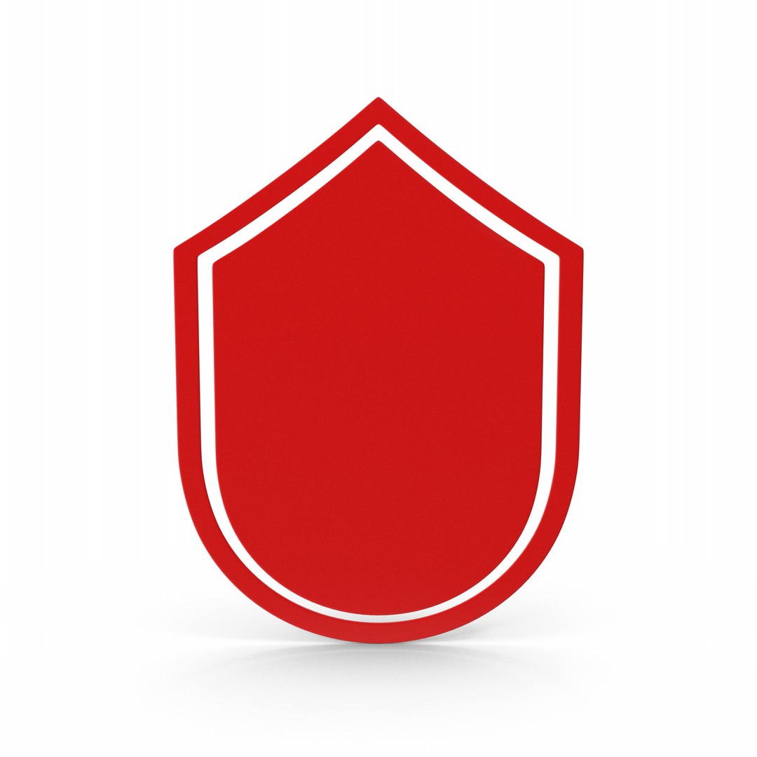 3D Shield Ribbon Label Model - TurboSquid 2283011