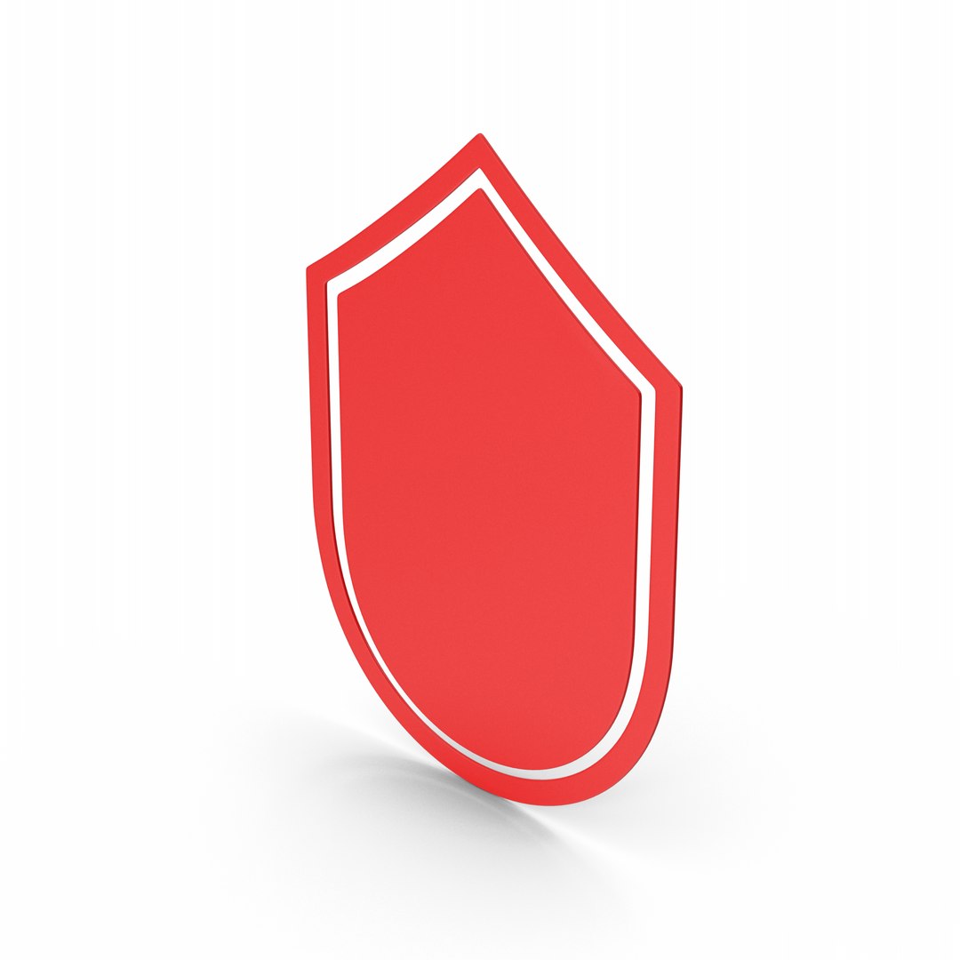 3D Shield Ribbon Label Model - TurboSquid 2283011