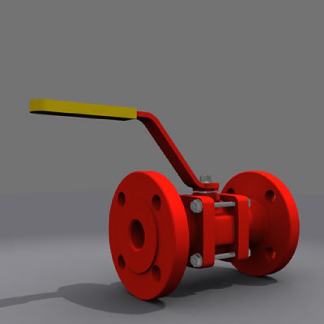 ball valves cup retainers 3d model