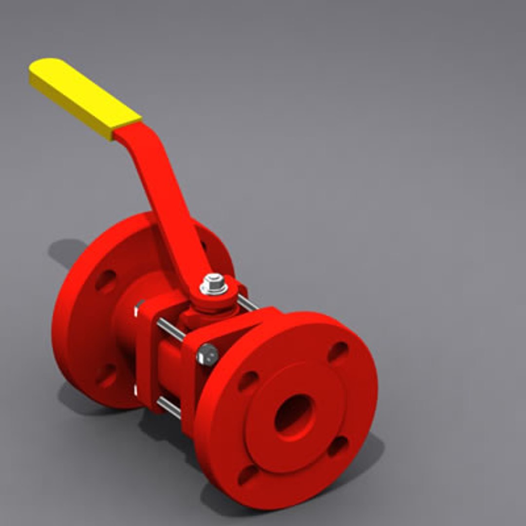 ball valves cup retainers 3d model