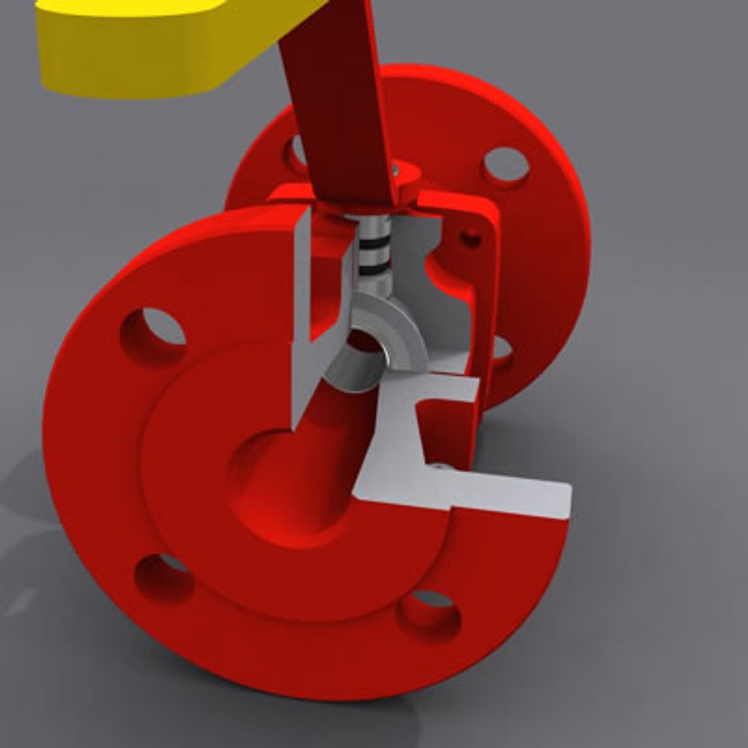 ball valves cup retainers 3d model