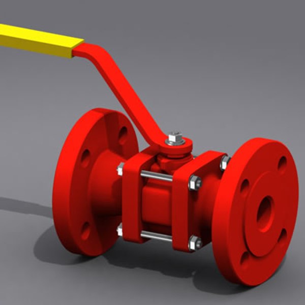 Industrial pipe valve 02 3D model - TurboSquid 1239568