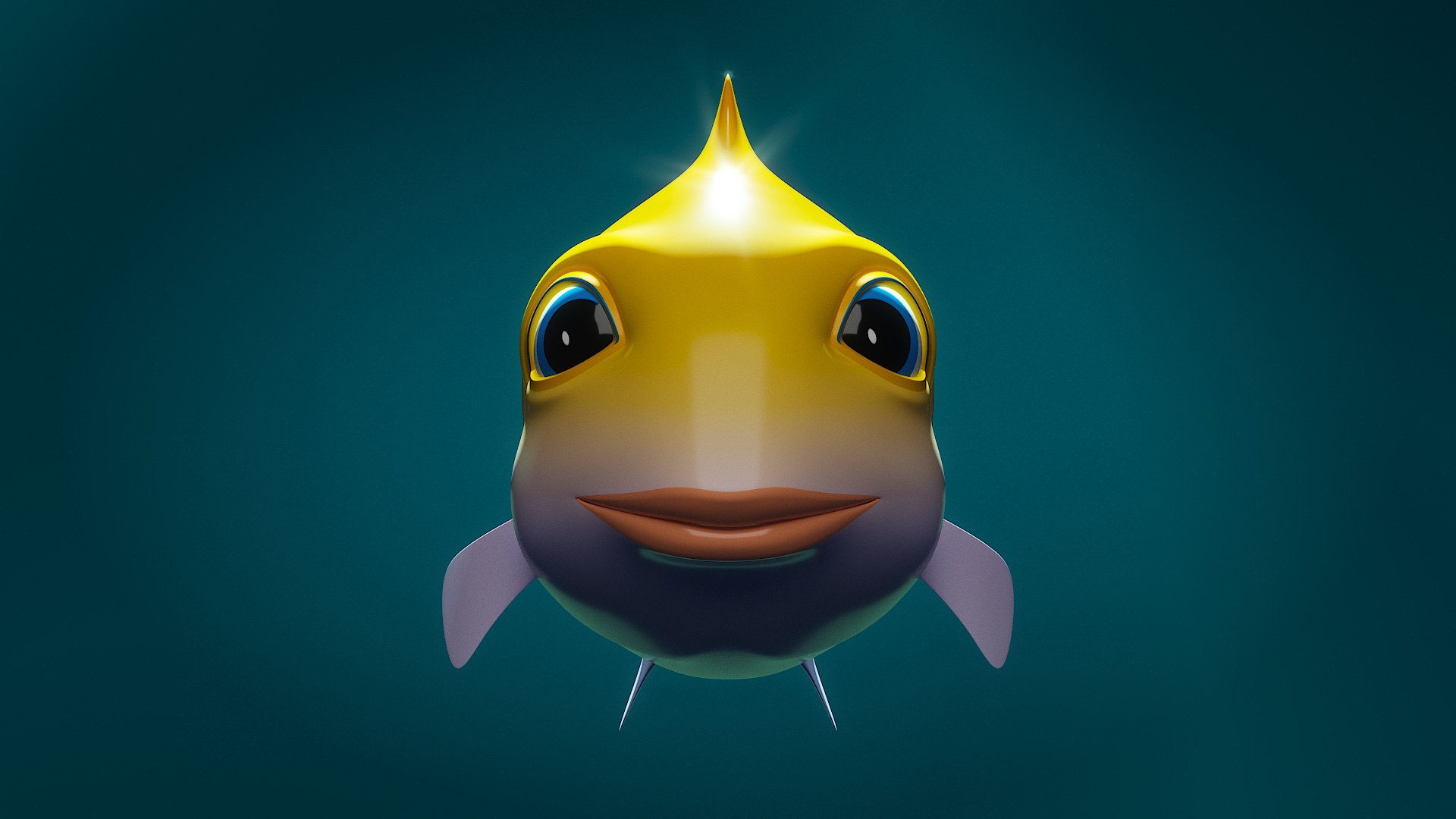 Cartoon fish 3D model - TurboSquid 1655158