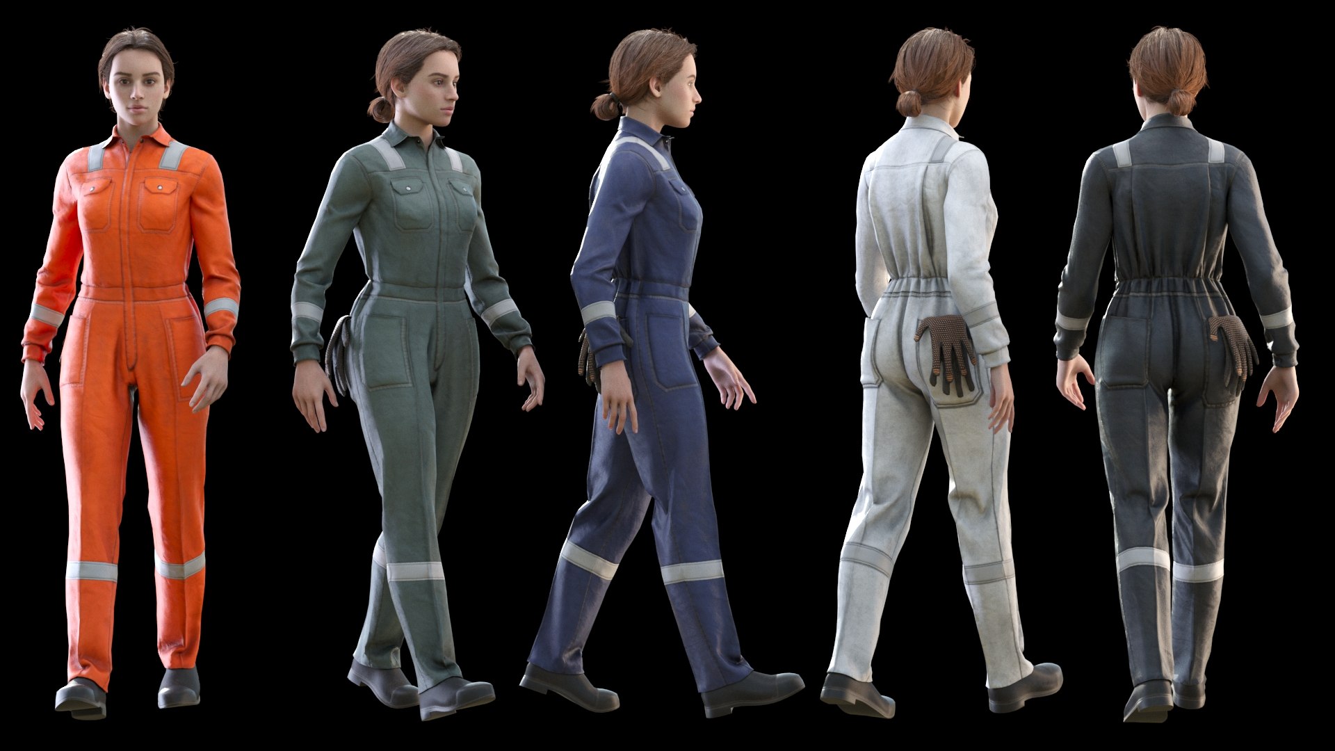 3D Worker Female - TurboSquid 2116929
