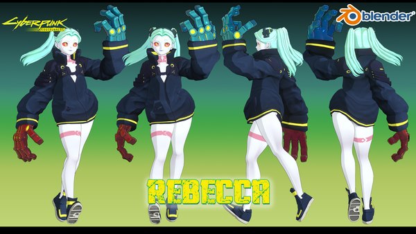 レベッカ サイバーパンクエッジランナー3Dモデル - TurboSquid 2167827