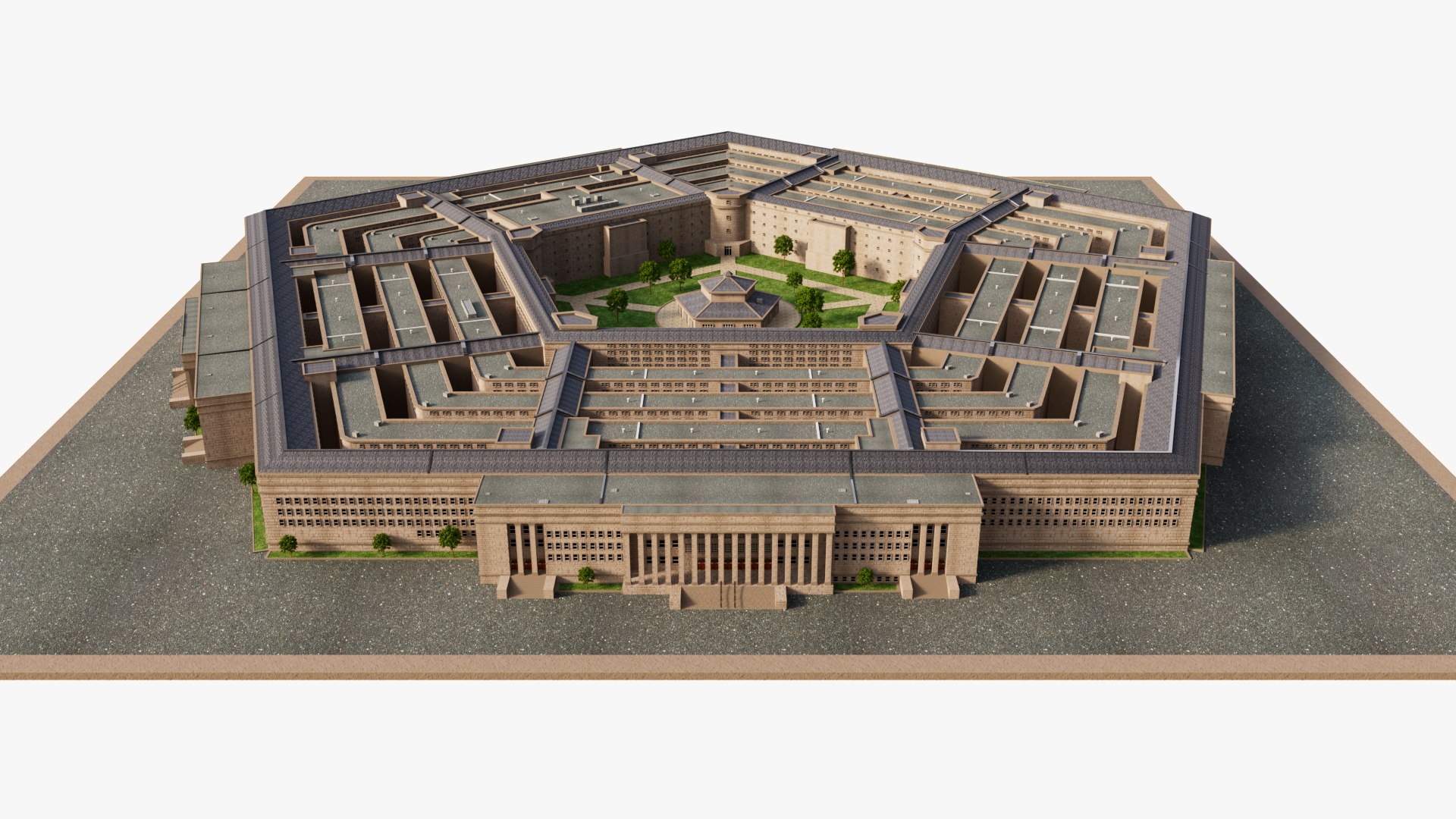 The Pentagon V2 3D - TurboSquid 2385179