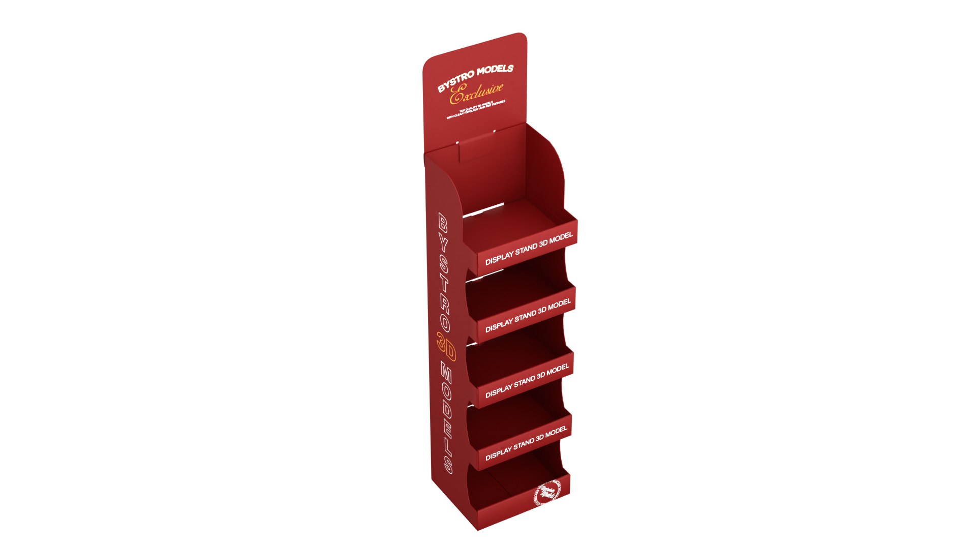 3D Model Cardboard Display Stand - TurboSquid 2386242