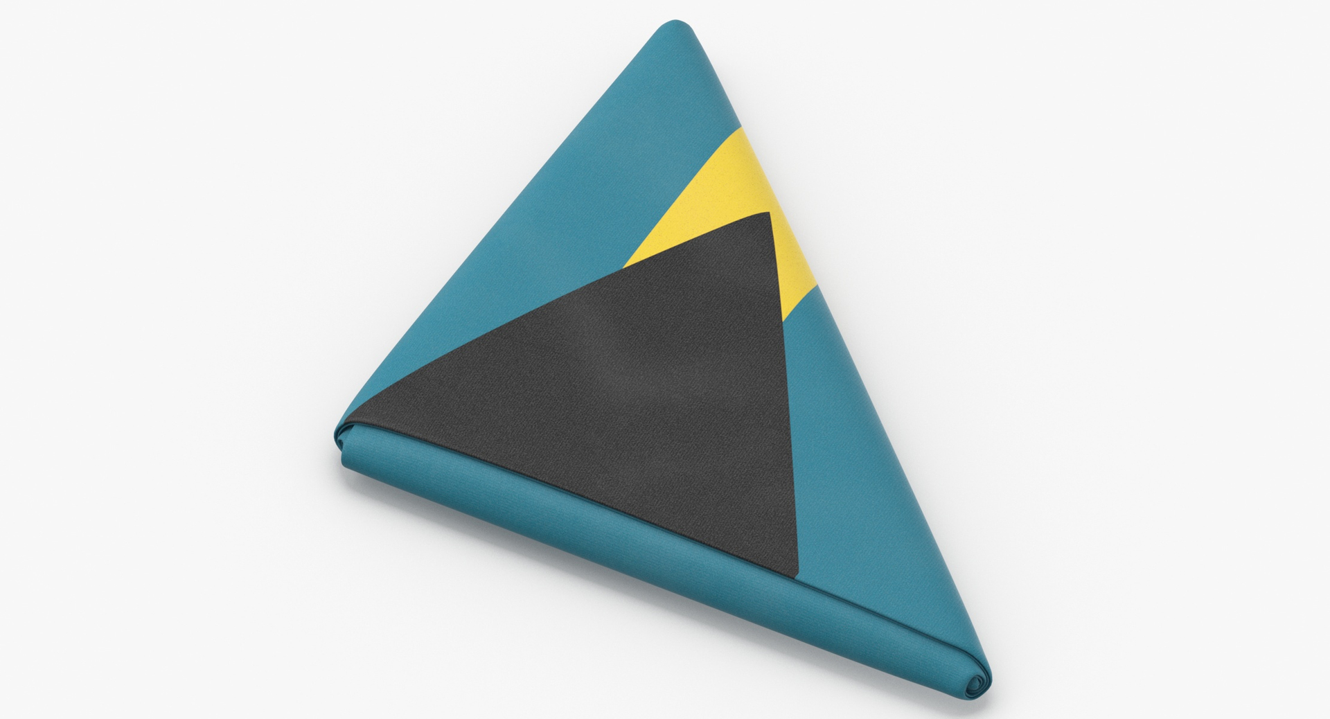 Flag folded triangle bahamas 3D model - TurboSquid 1573520