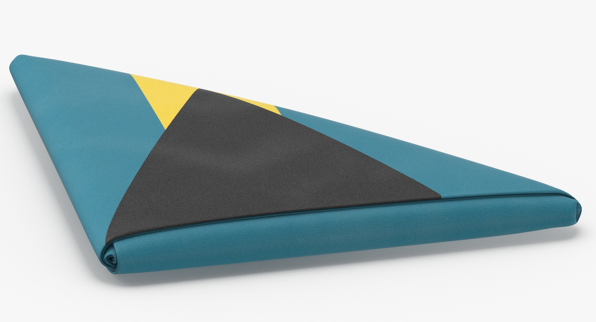 Flag folded triangle bahamas 3D model - TurboSquid 1573520