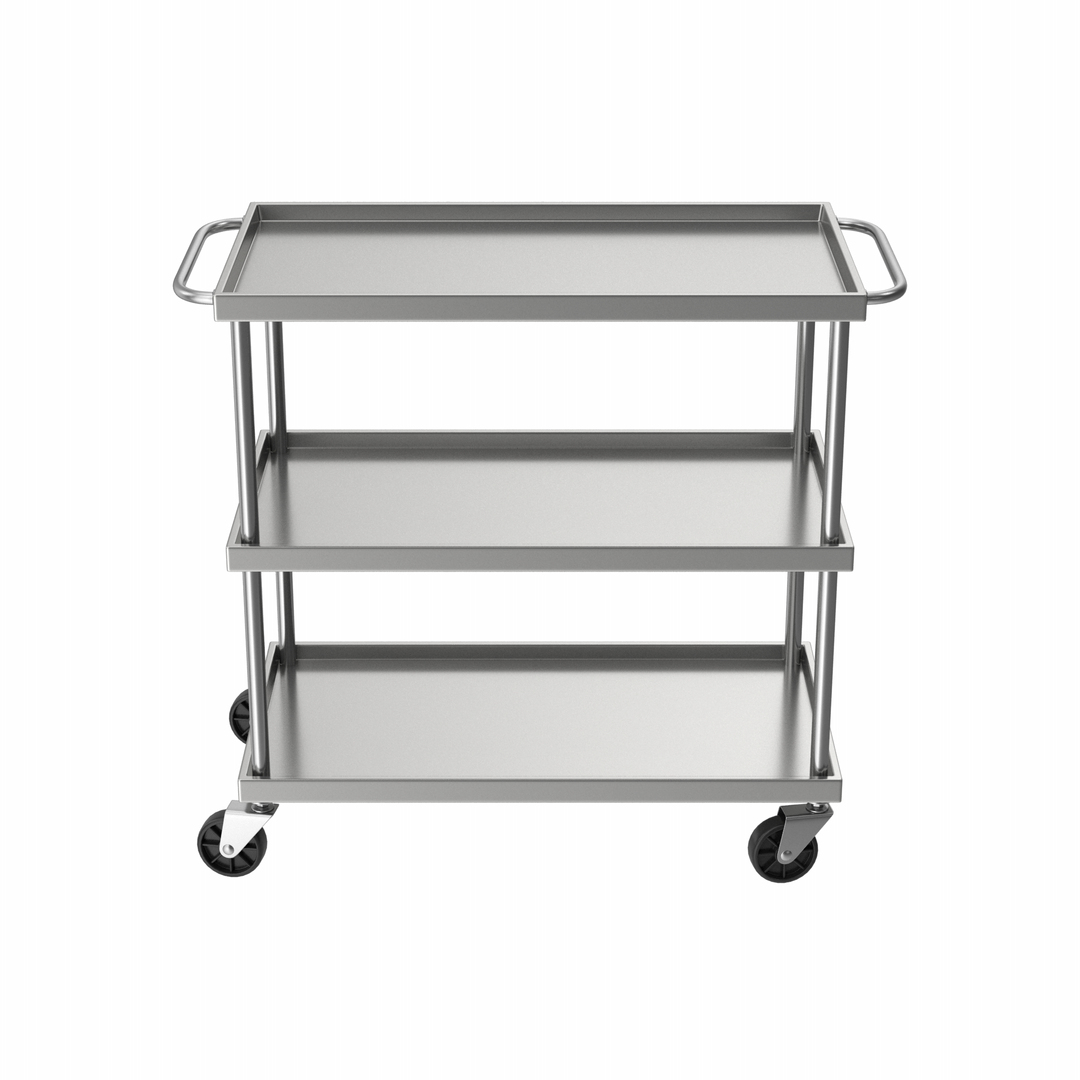 3D Silver Service Trolley - TurboSquid 2168150