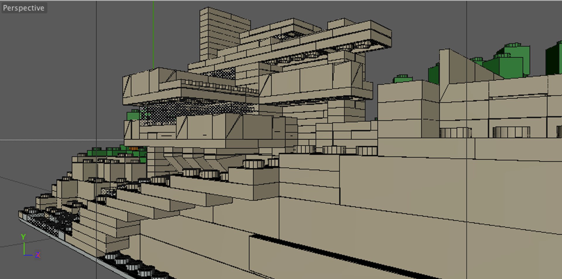 3d Model Fallingwater Lego
