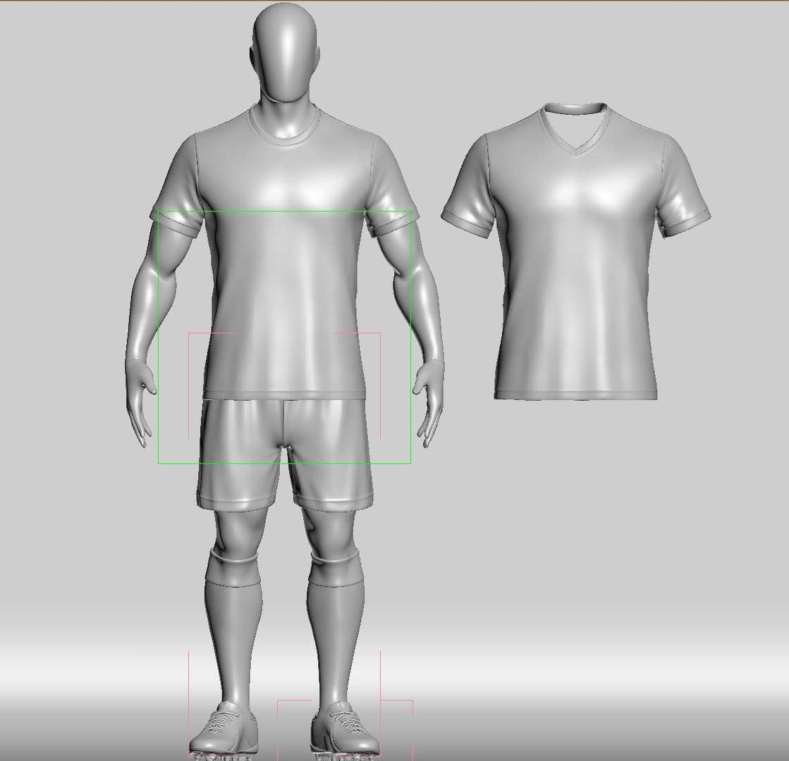 3D Model Soccer Uniform - TurboSquid 1604437