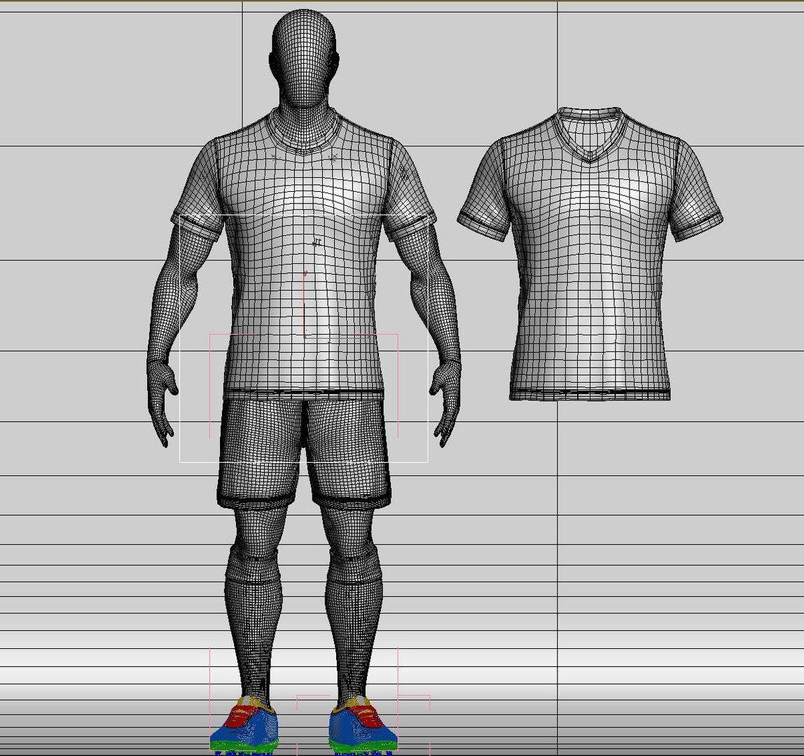 3D Model Soccer Uniform - TurboSquid 1604437