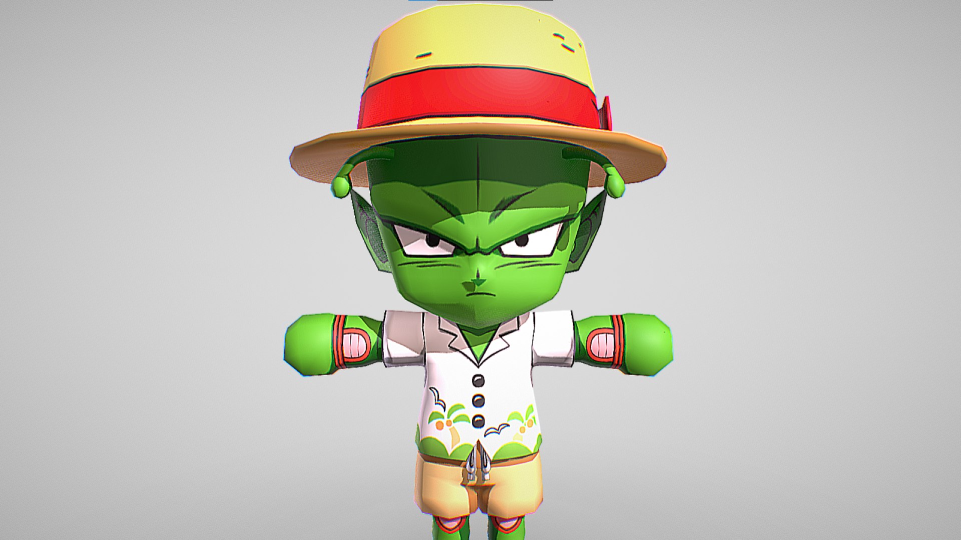 Piccolo Summer - Dragon Ball Fighters Z Model - TurboSquid 2351530