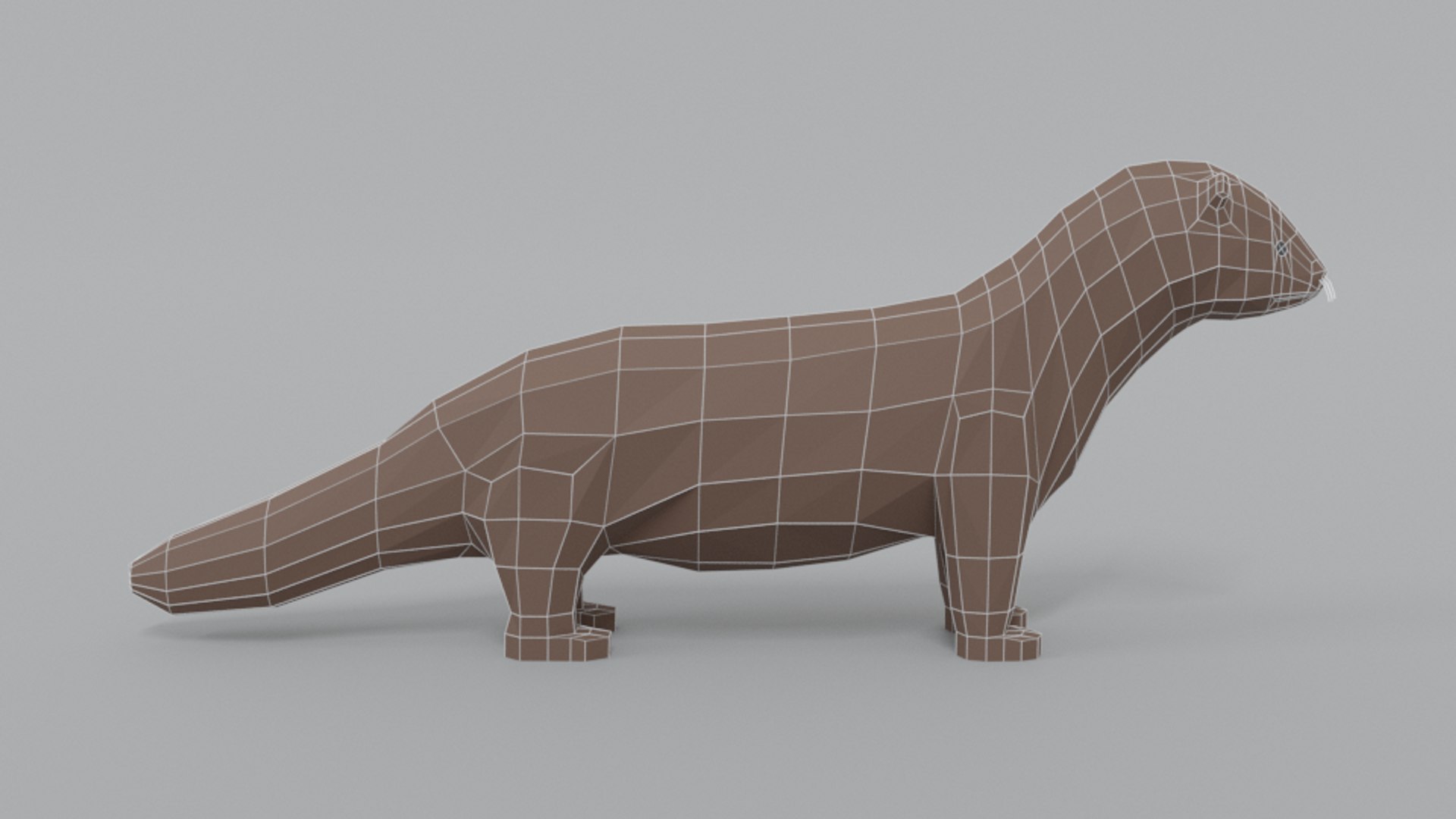 3D Model Mink Quads Blender - TurboSquid 1581358