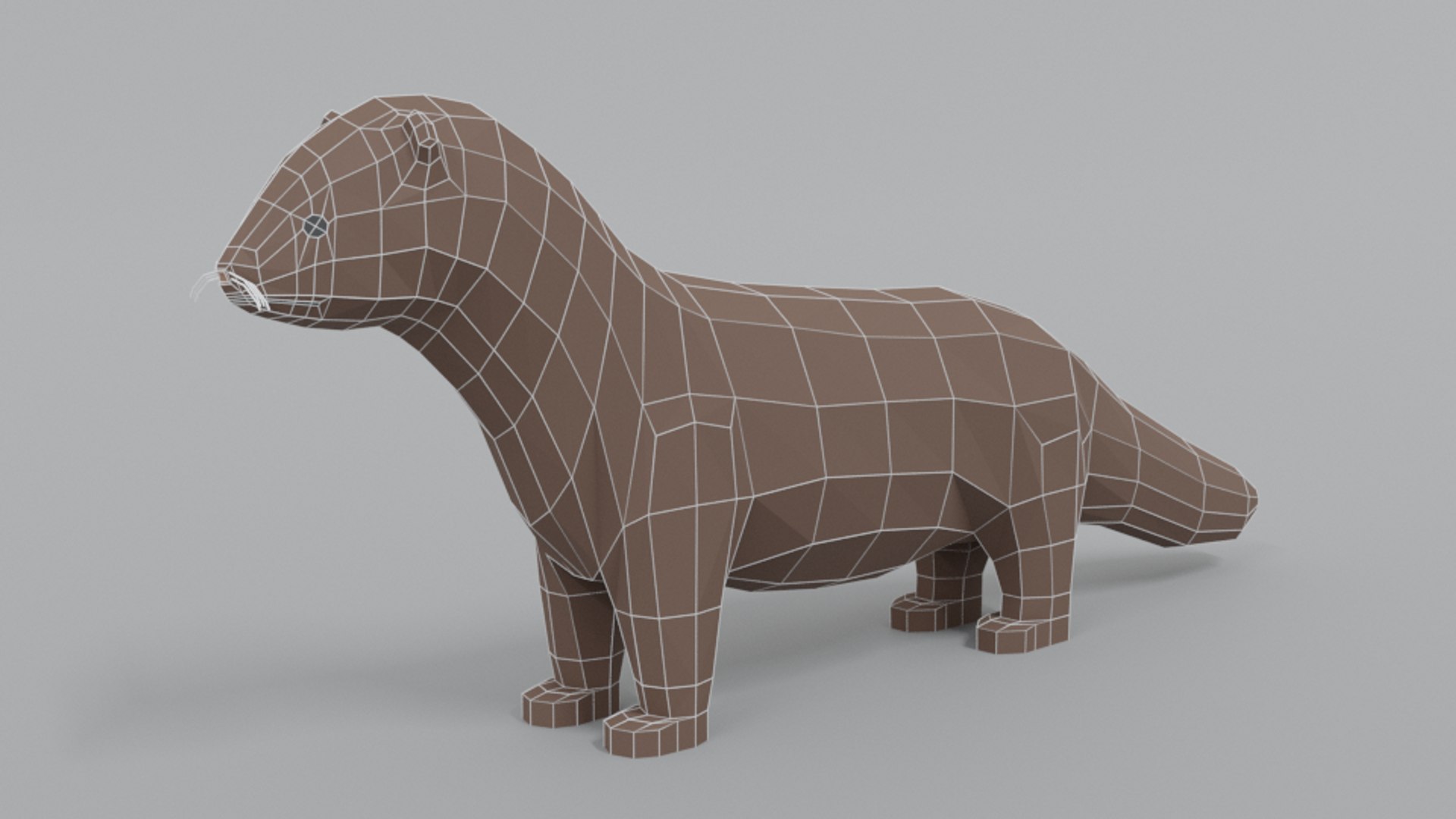 3D Model Mink Quads Blender - TurboSquid 1581358