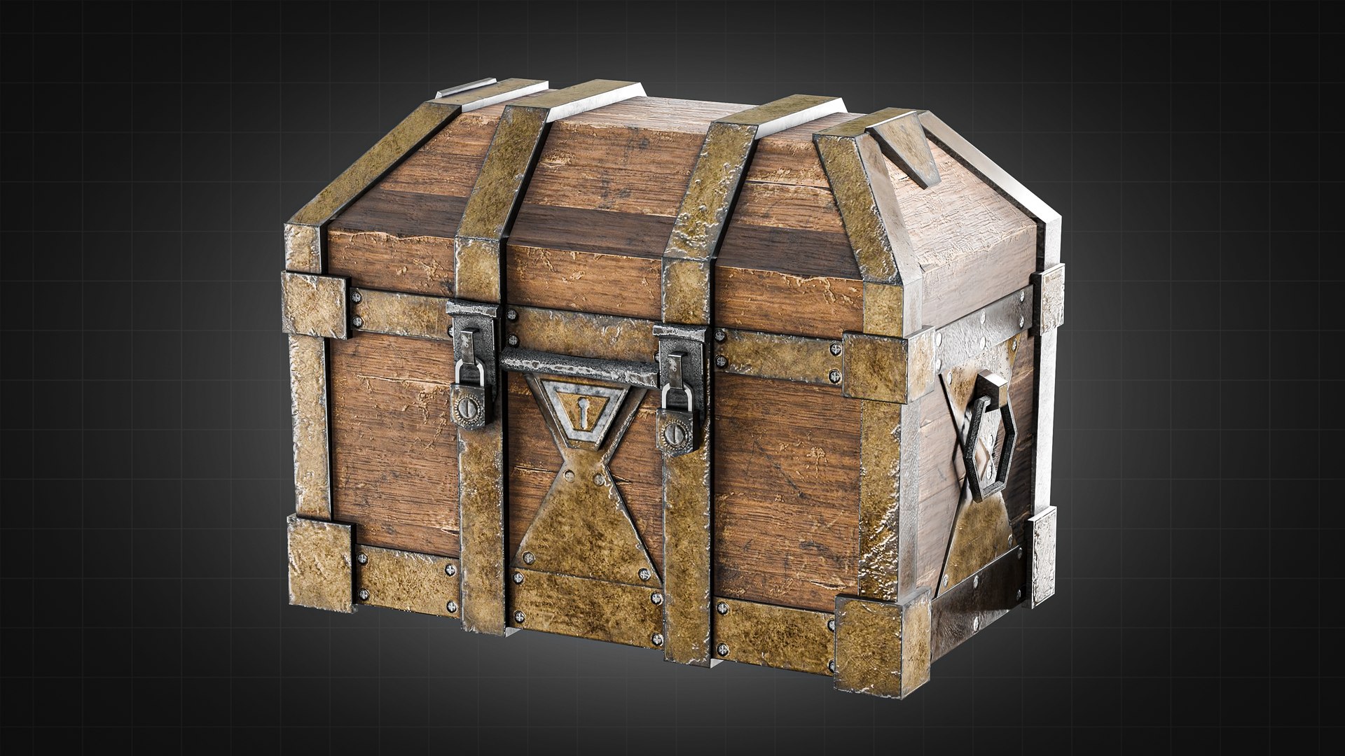 3D Old Treasure Chests - TurboSquid 2408703