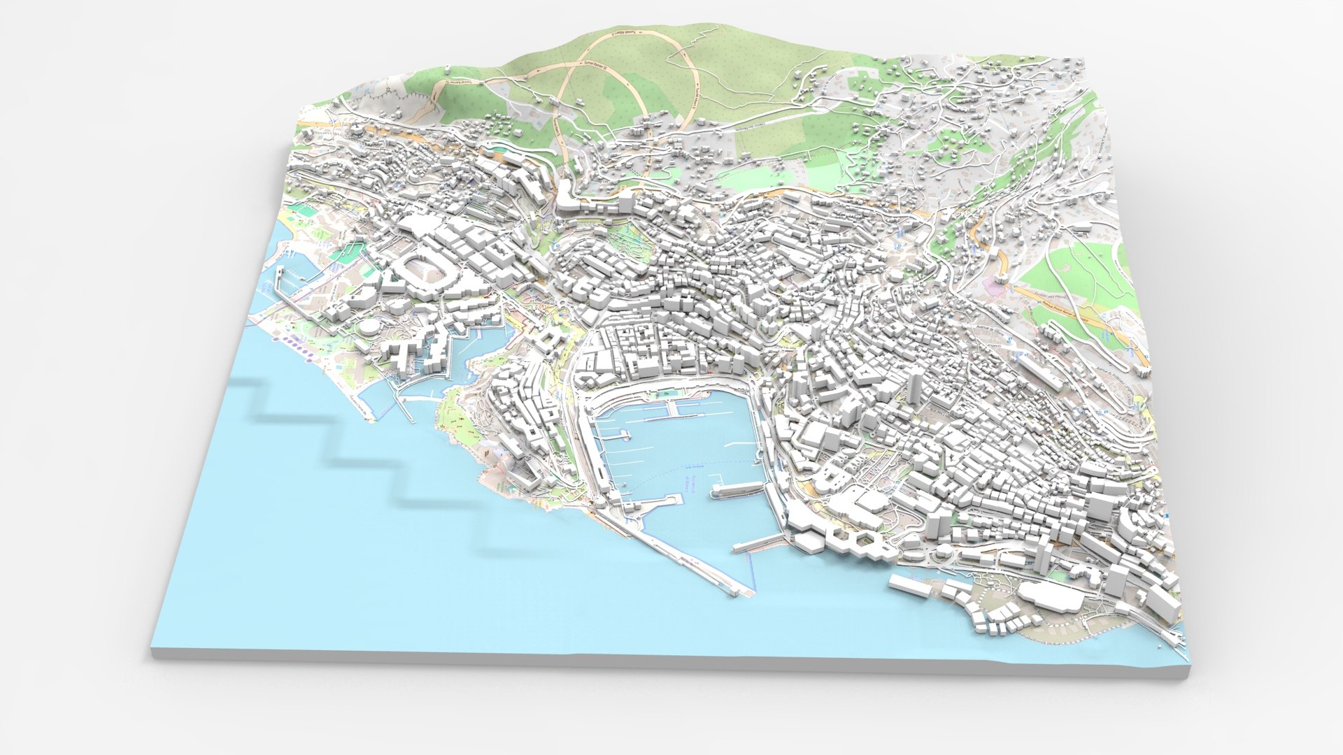 Cityscape Monaco France 3D Model - TurboSquid 2257722
