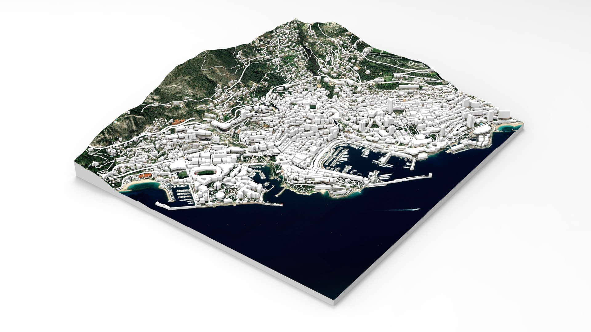 Cityscape Monaco France 3D Model - TurboSquid 2257722