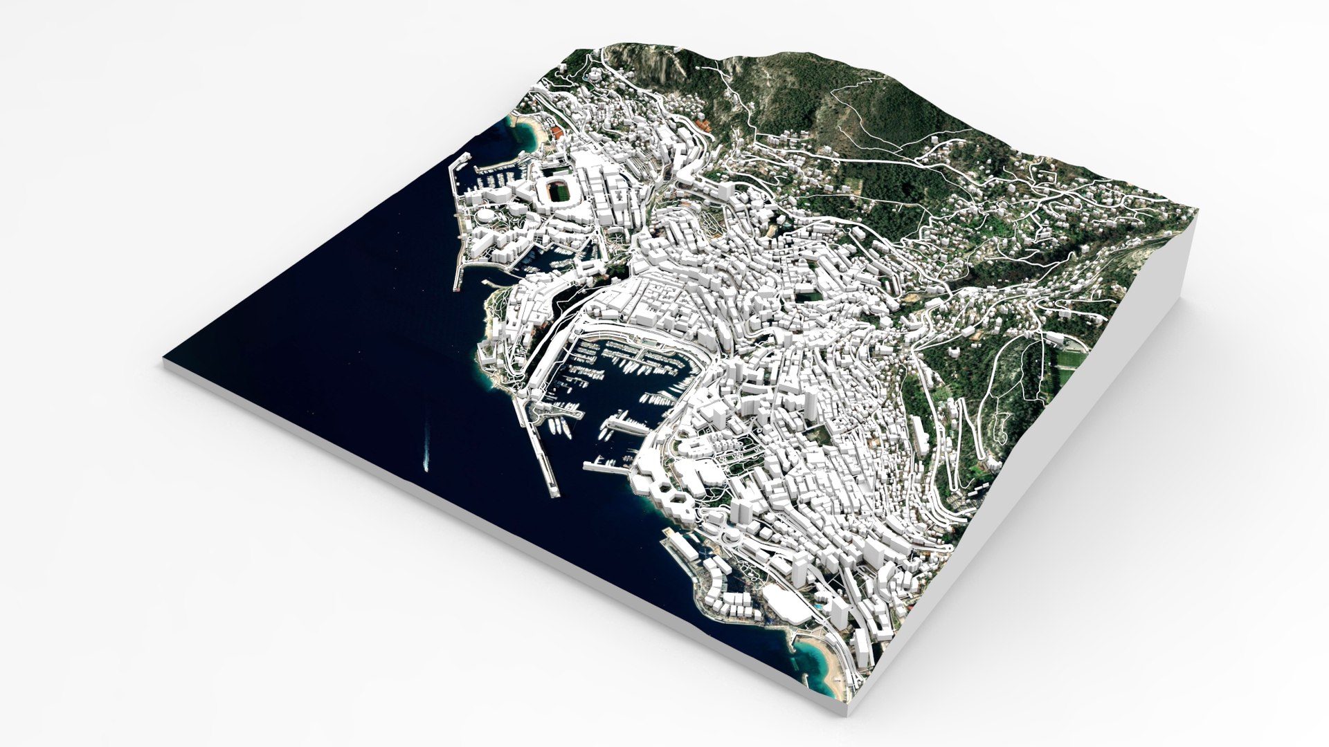 Cityscape Monaco France 3D Model - TurboSquid 2257722