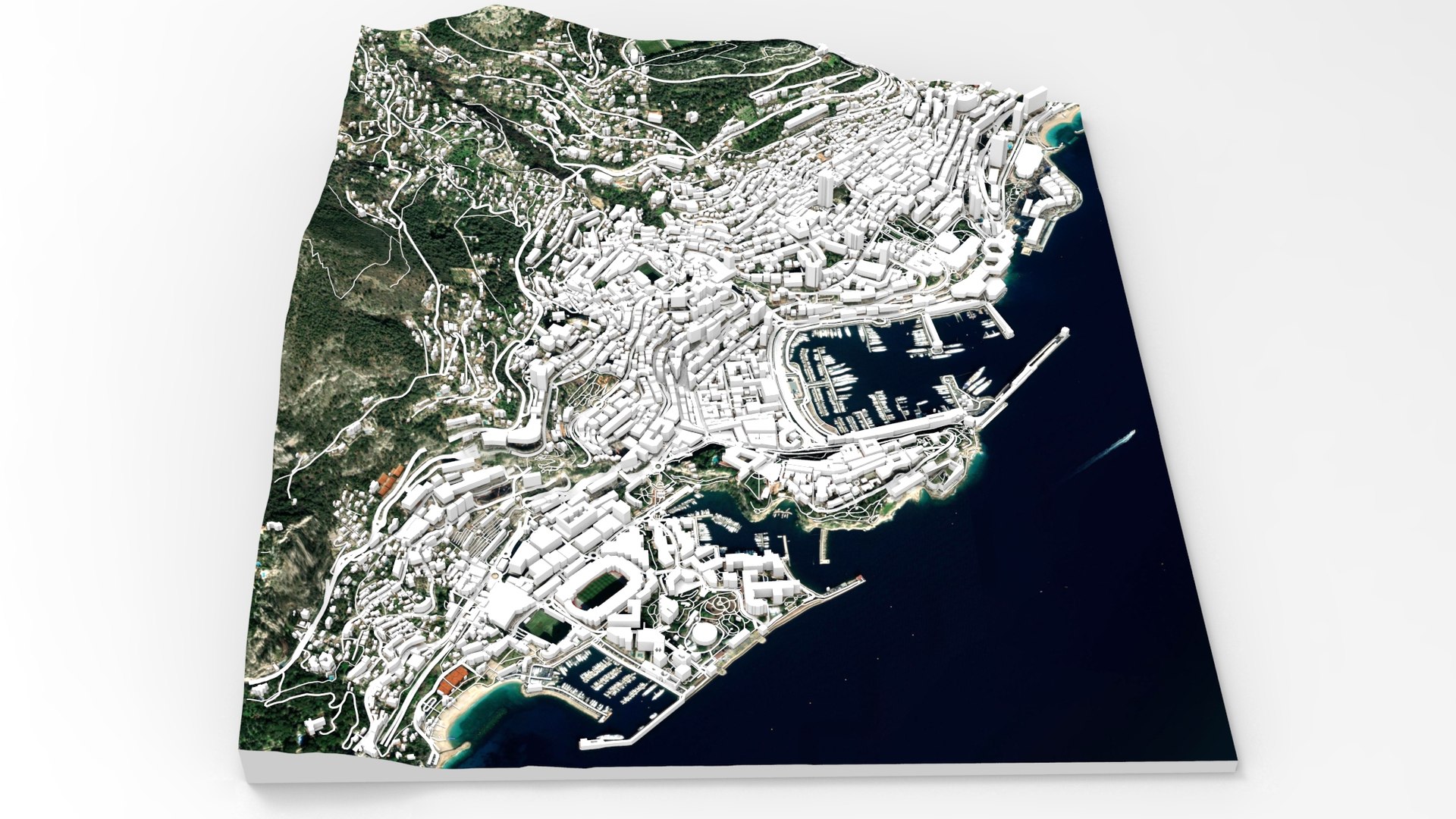 Cityscape Monaco France 3D Model - TurboSquid 2257722