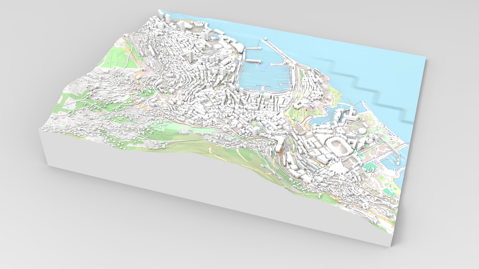 Cityscape Monaco France 3D Model - TurboSquid 2257722