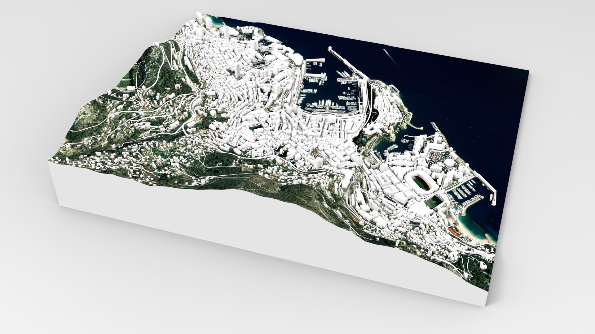 Cityscape Monaco France 3D Model - TurboSquid 2257722