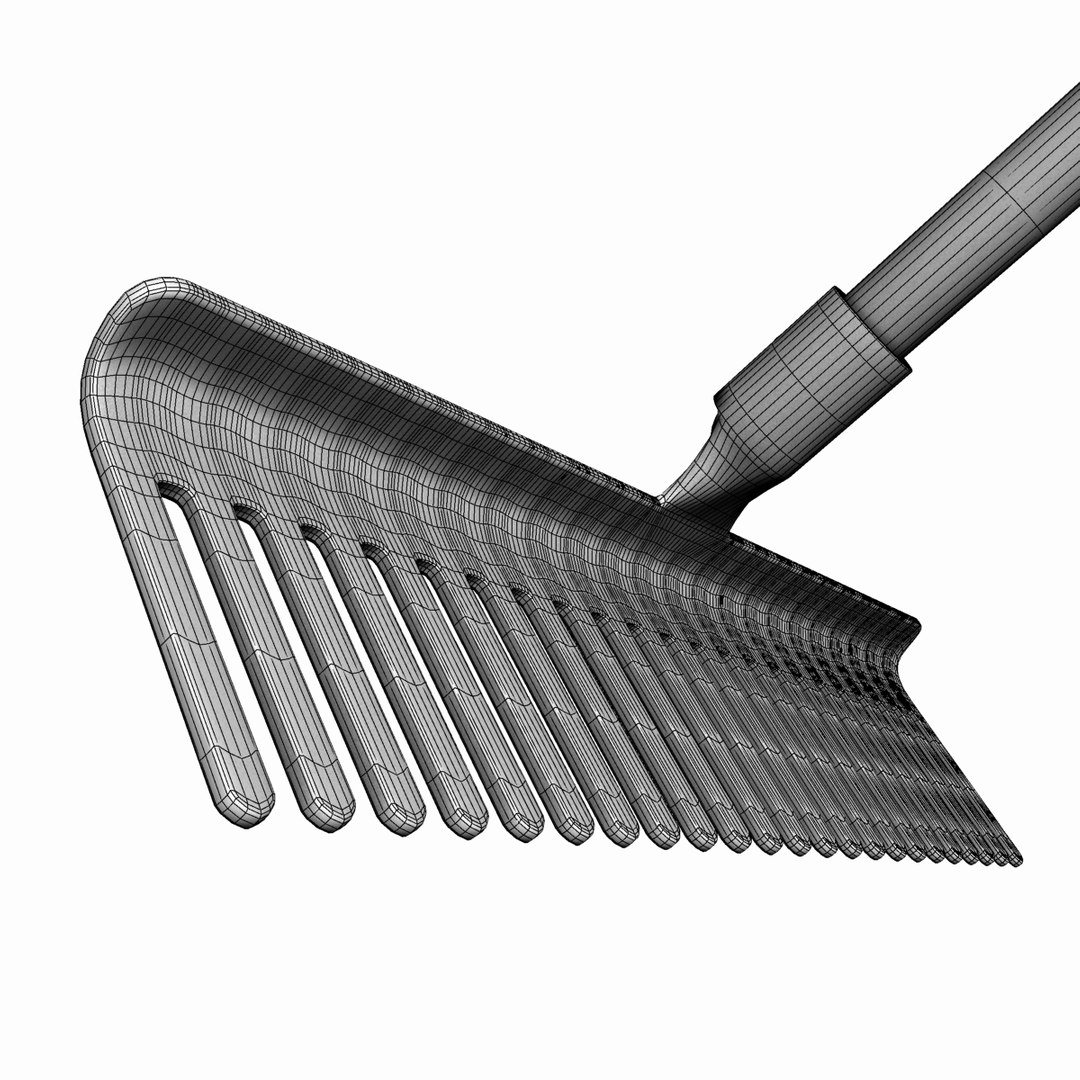 3D Rake Tool Model - TurboSquid 1656181