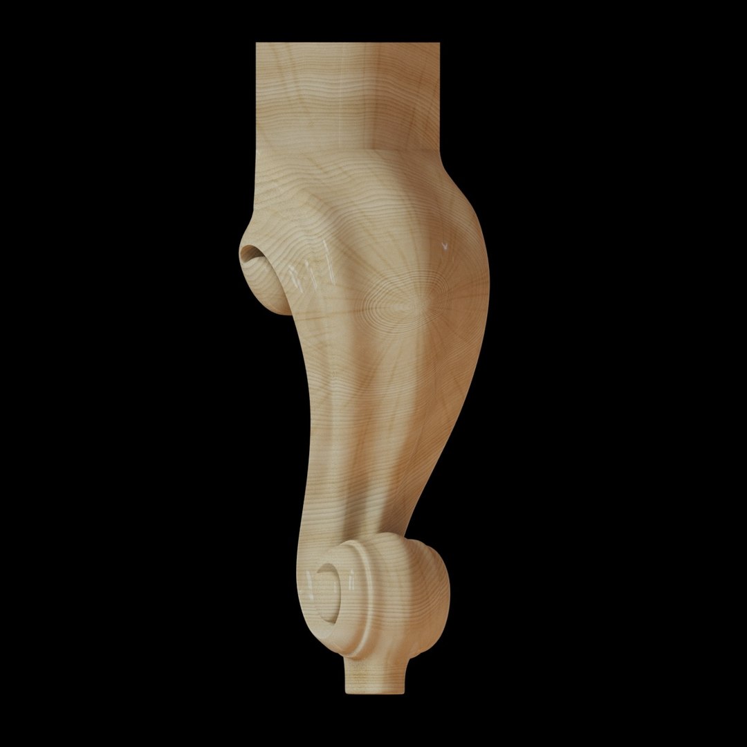 Leg Cabriole 3D Model - TurboSquid 1755682