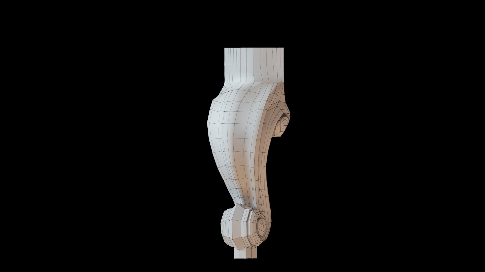 Leg Cabriole 3D Model - TurboSquid 1755682
