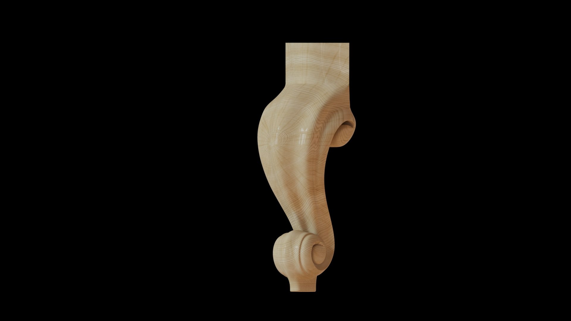 Leg Cabriole 3D Model - TurboSquid 1755682