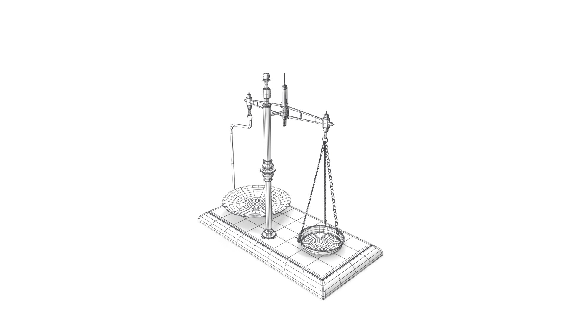 Antique Scales 3D - TurboSquid 2035196
