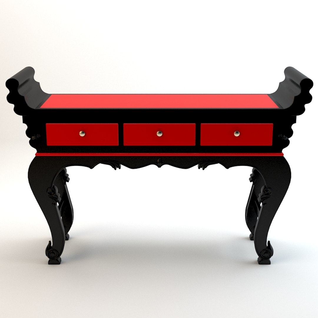 Table Chinese 3d Model