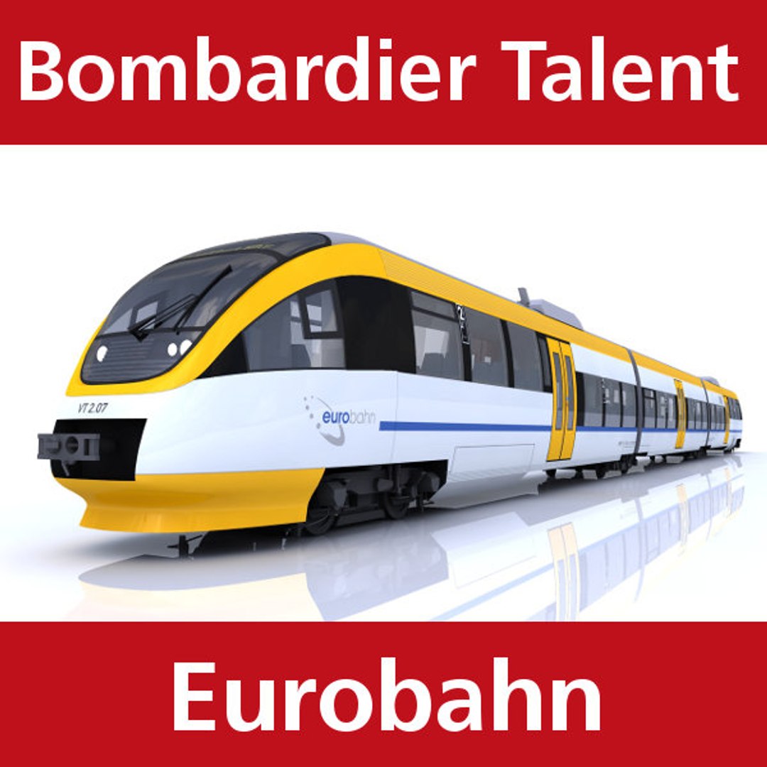 3d Model Of Talent Passenger Train Eurobahn
