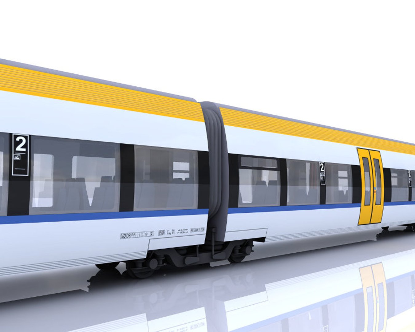 3d Model Of Talent Passenger Train Eurobahn