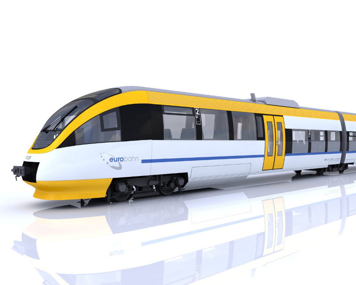 3d Model Of Talent Passenger Train Eurobahn