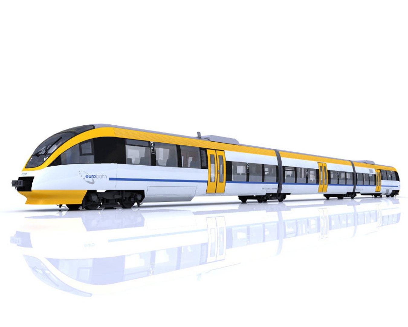 3d Model Of Talent Passenger Train Eurobahn