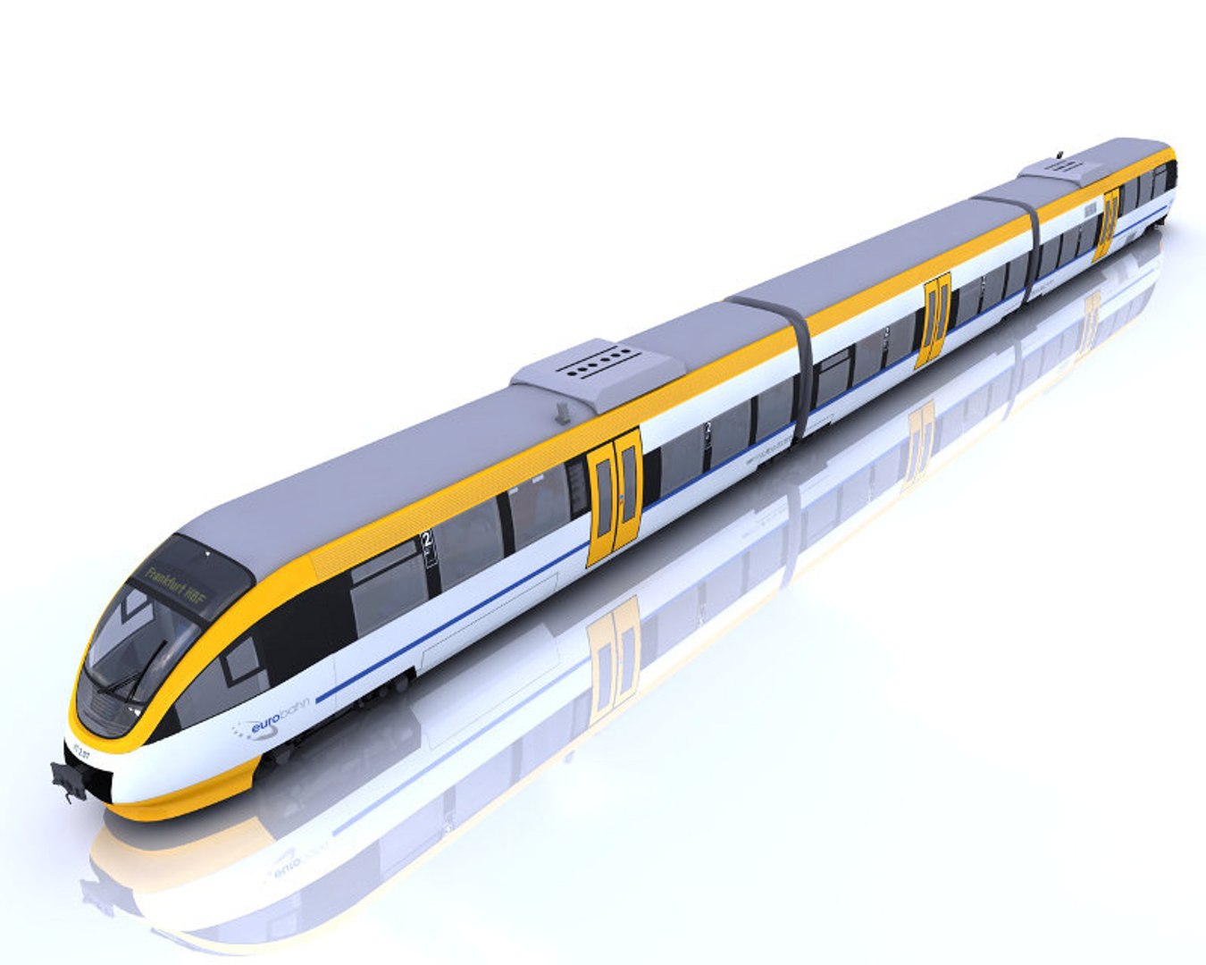 3d Model Of Talent Passenger Train Eurobahn