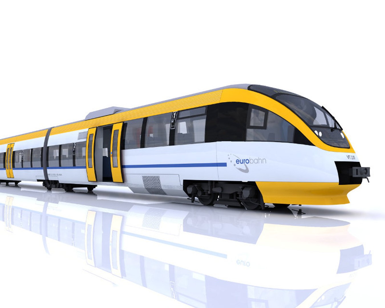 3d Model Of Talent Passenger Train Eurobahn